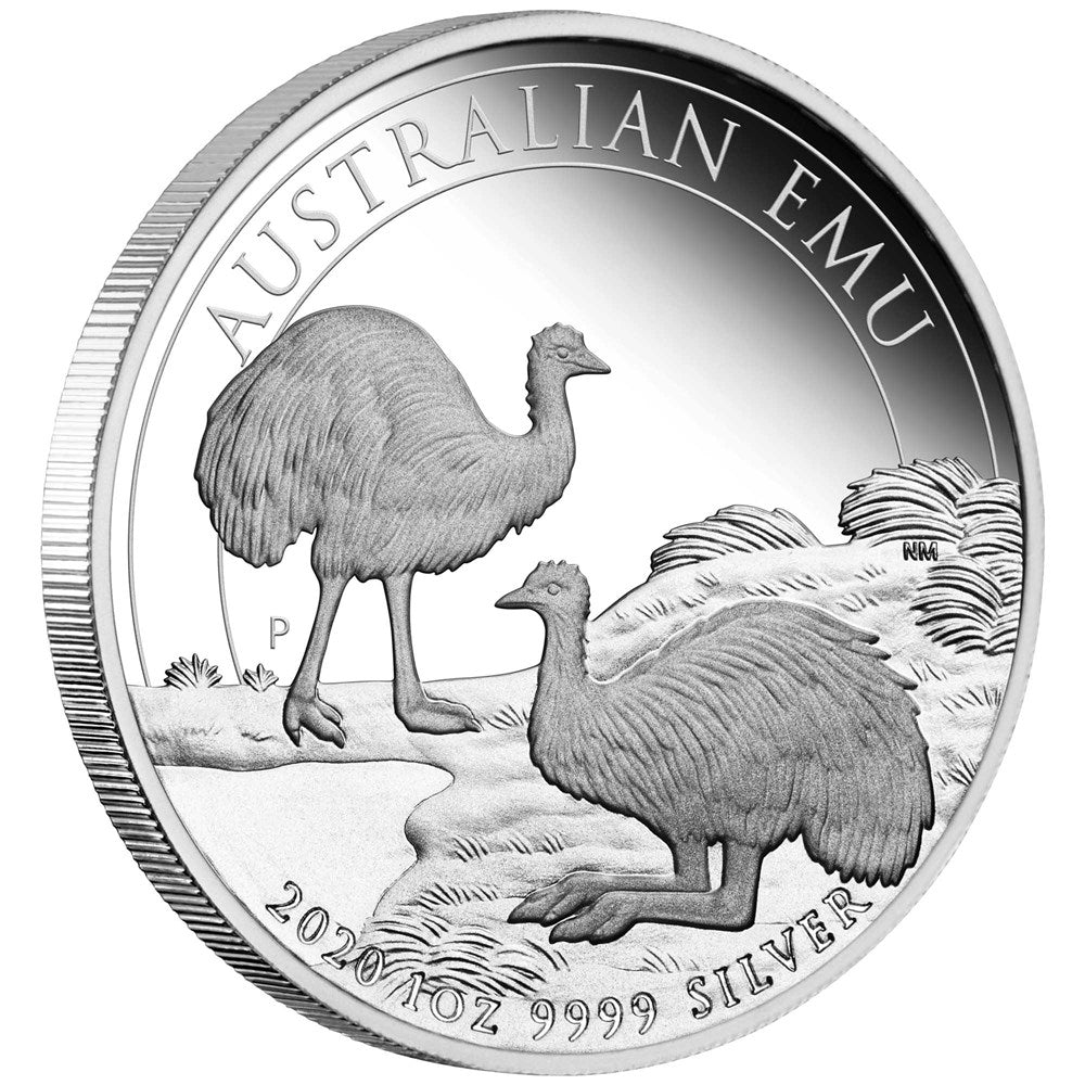 2020 $1 Australian Emu 1oz Silver Proof Coin – Town Hall Coins ...