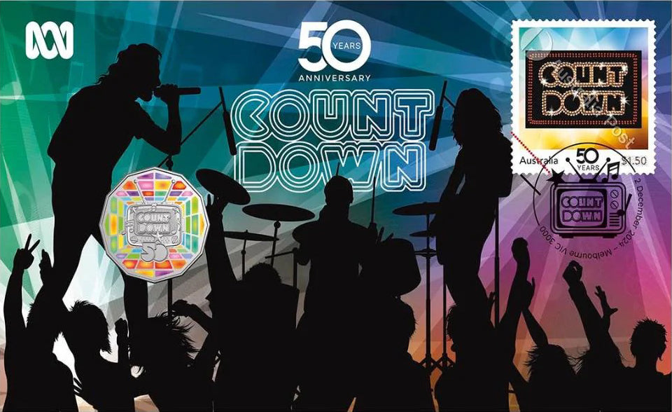 2024 50c 50th Anniversary of Countdown PNC – Town Hall Coins & Collectables