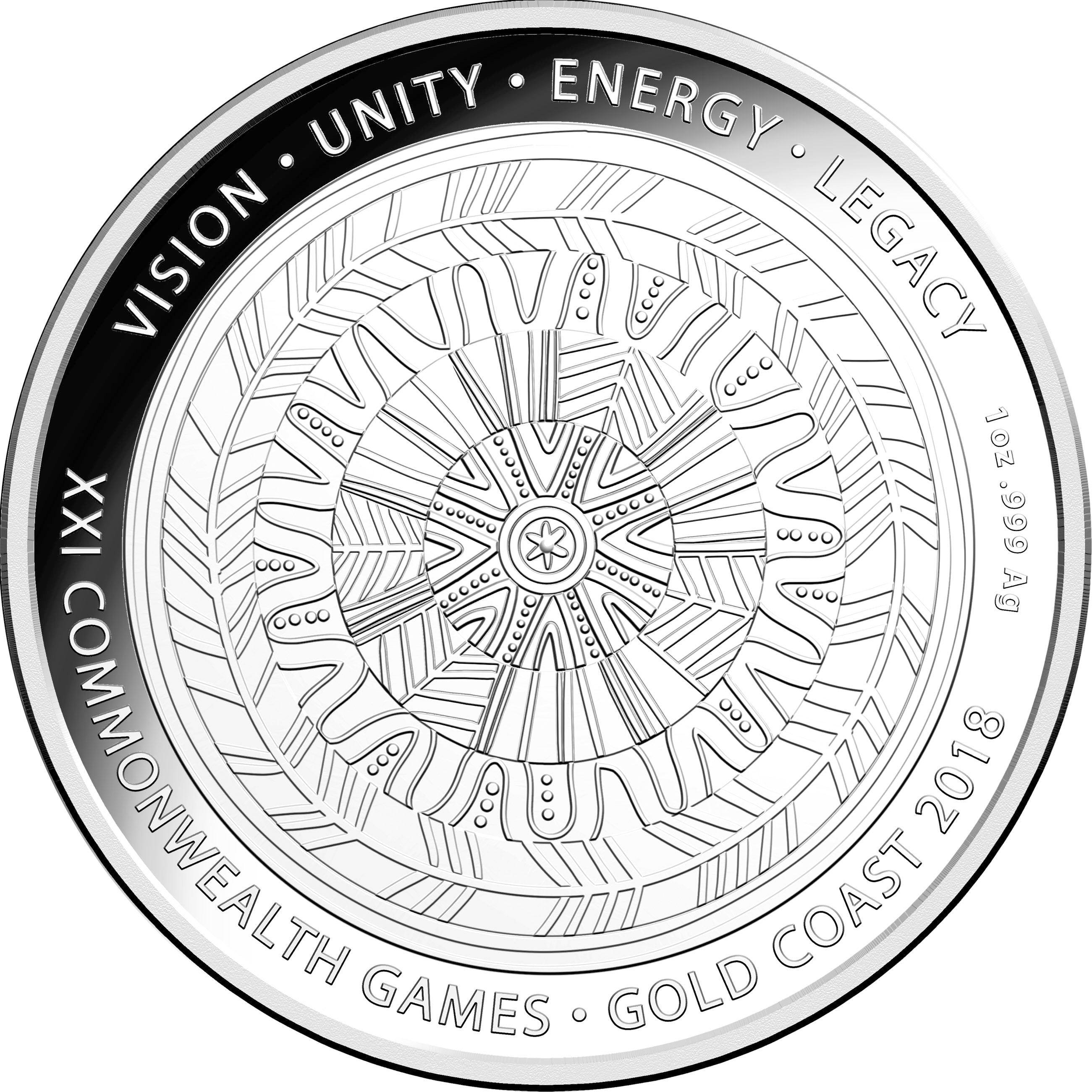 2018 $1 Commonwealth Games Gold Coast 1oz Silver Uncirculated Coin ...