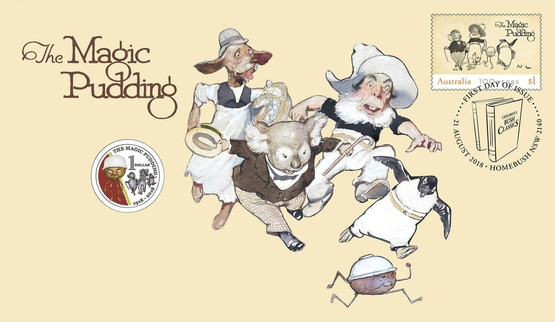 2018 $1 The Magic Pudding PNC – Town Hall Coins & Collectables