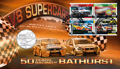 2013 50c 50 Years Racing at Bathurst PNC – Town Hall Coins & Collectables