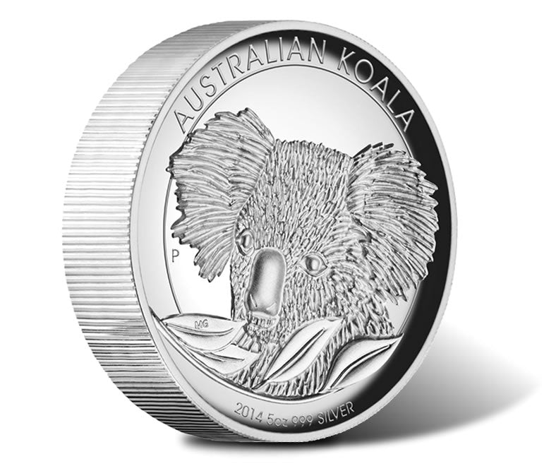 2014 $8 Australian Koala 5oz Silver High Relief Proof Coin – Town Hall ...