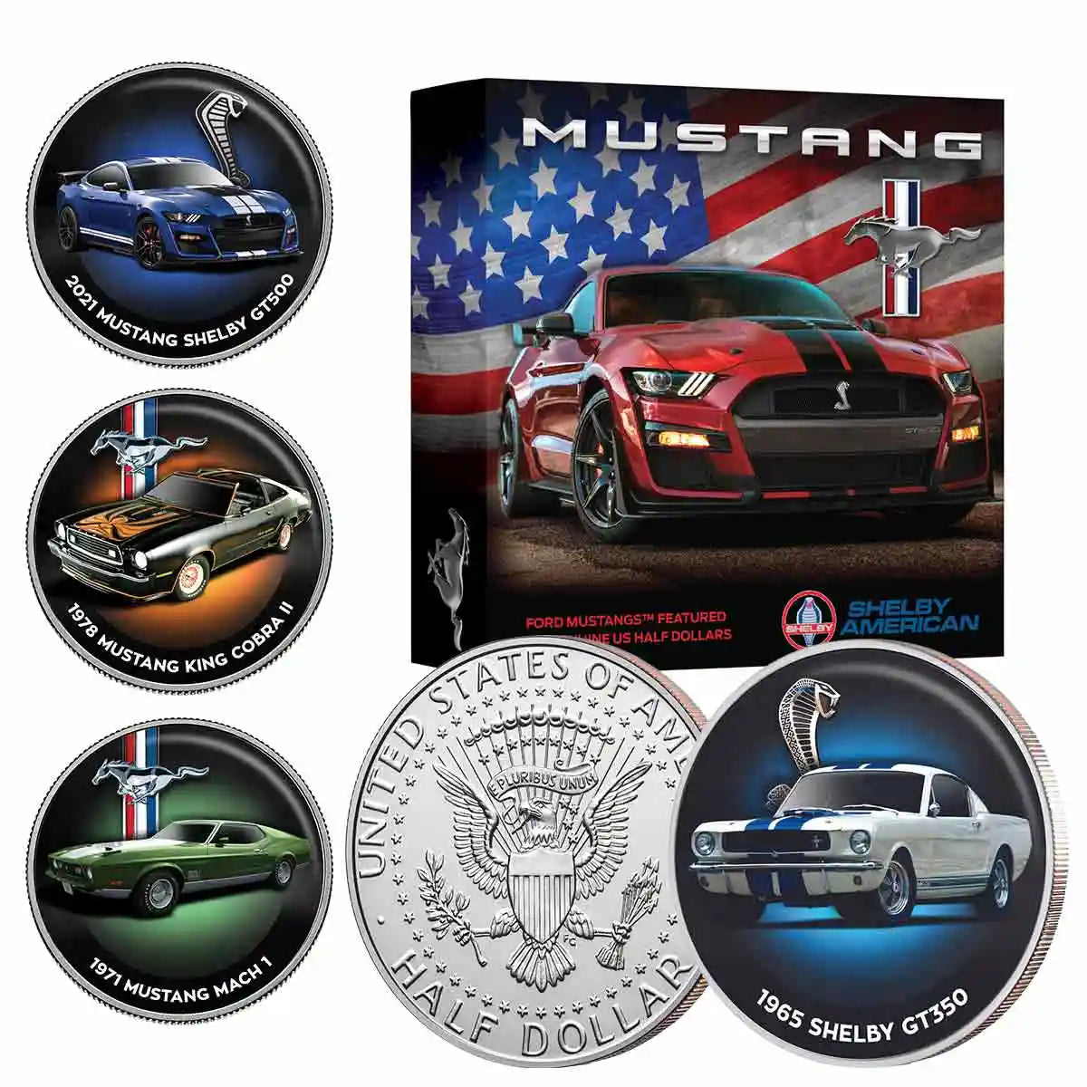 Mustang Enamel Half Dollar 10 Coin Collection – Town Hall Coins ...