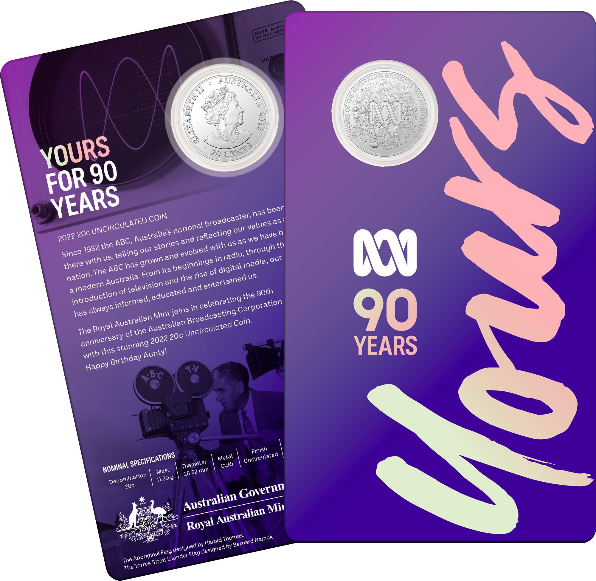 2022 20c 90th Anniversary of The ABC Uncirculated Coin – Town Hall ...