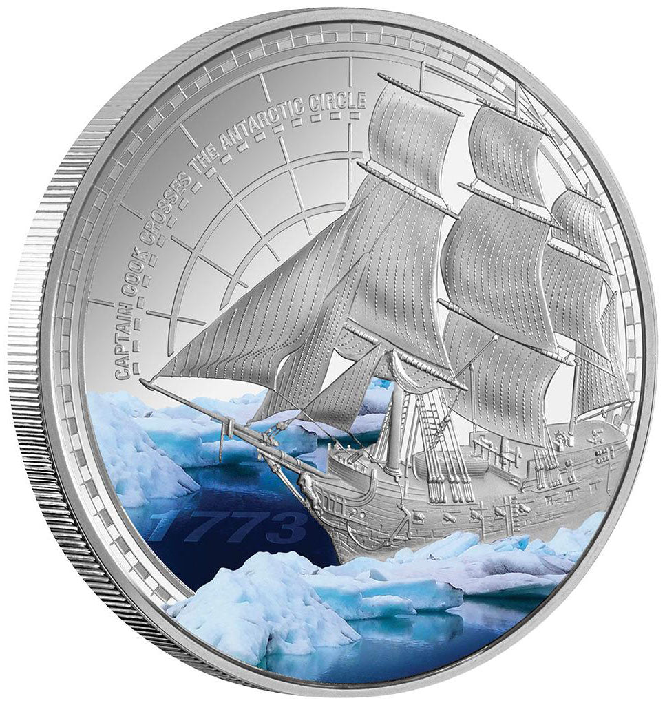 Niue 2023 $1 Captain James Cook First Antarctic Crossing 250th Anniver ...